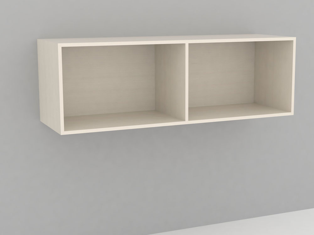 Reol Kubus væghængt, L2,5 rum bred